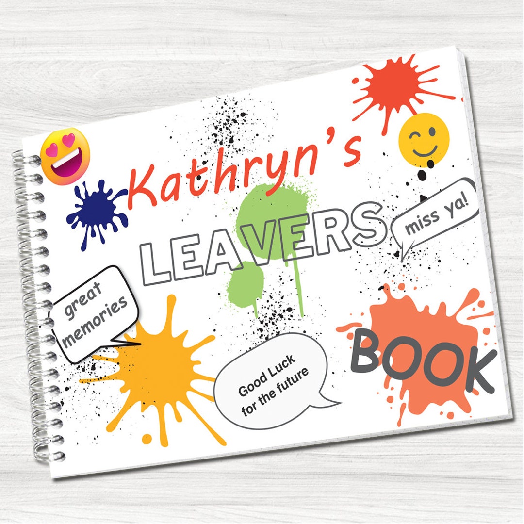 Personalised School Leavers A5 Notebook: End of Term Gift - Etsy UK