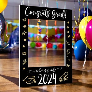 Personalised Graduation Selfie Frame, Class of 2024, End of Term Selfie ...