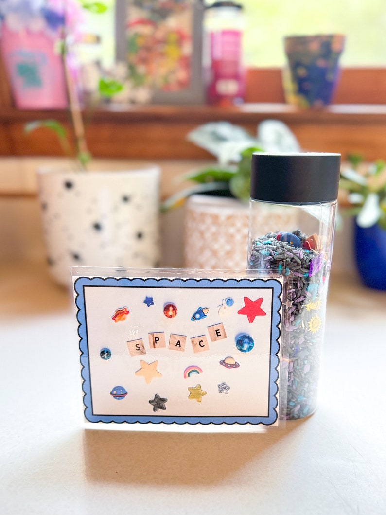 Outer Space Sensory I Spy Jar Seek and Find Game - Etsy Australia