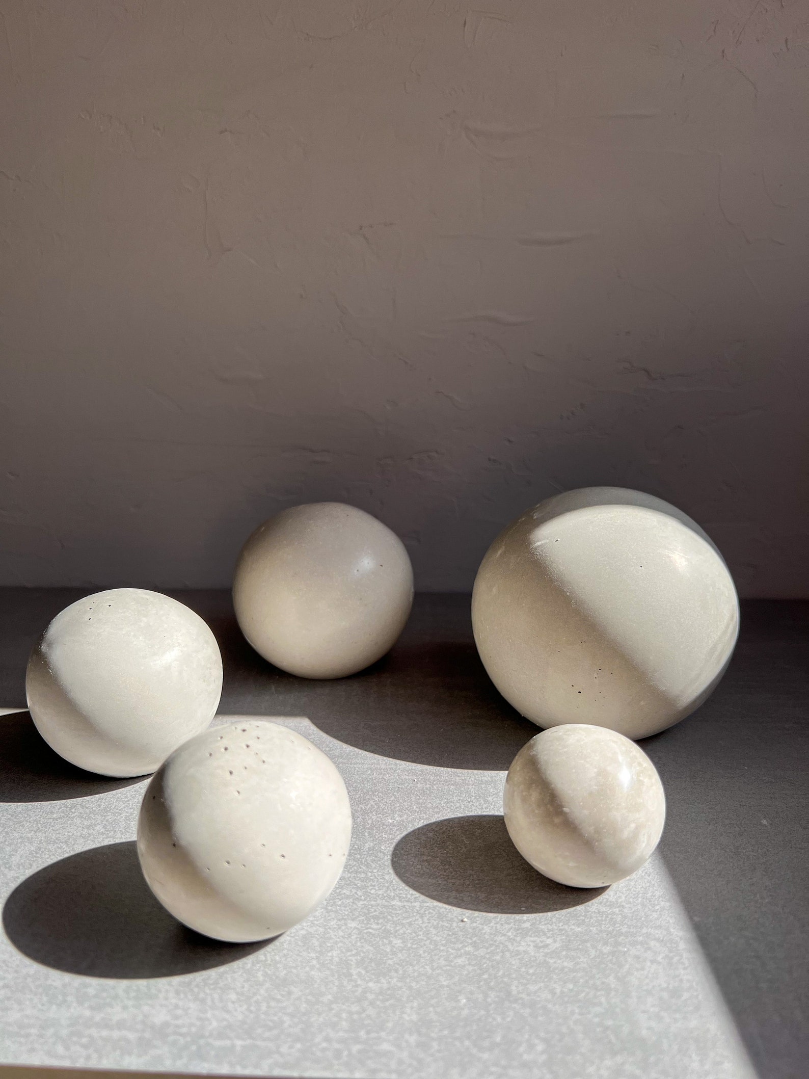 Concrete Paper Weight Cement Sphere Letter Press Cement - Etsy