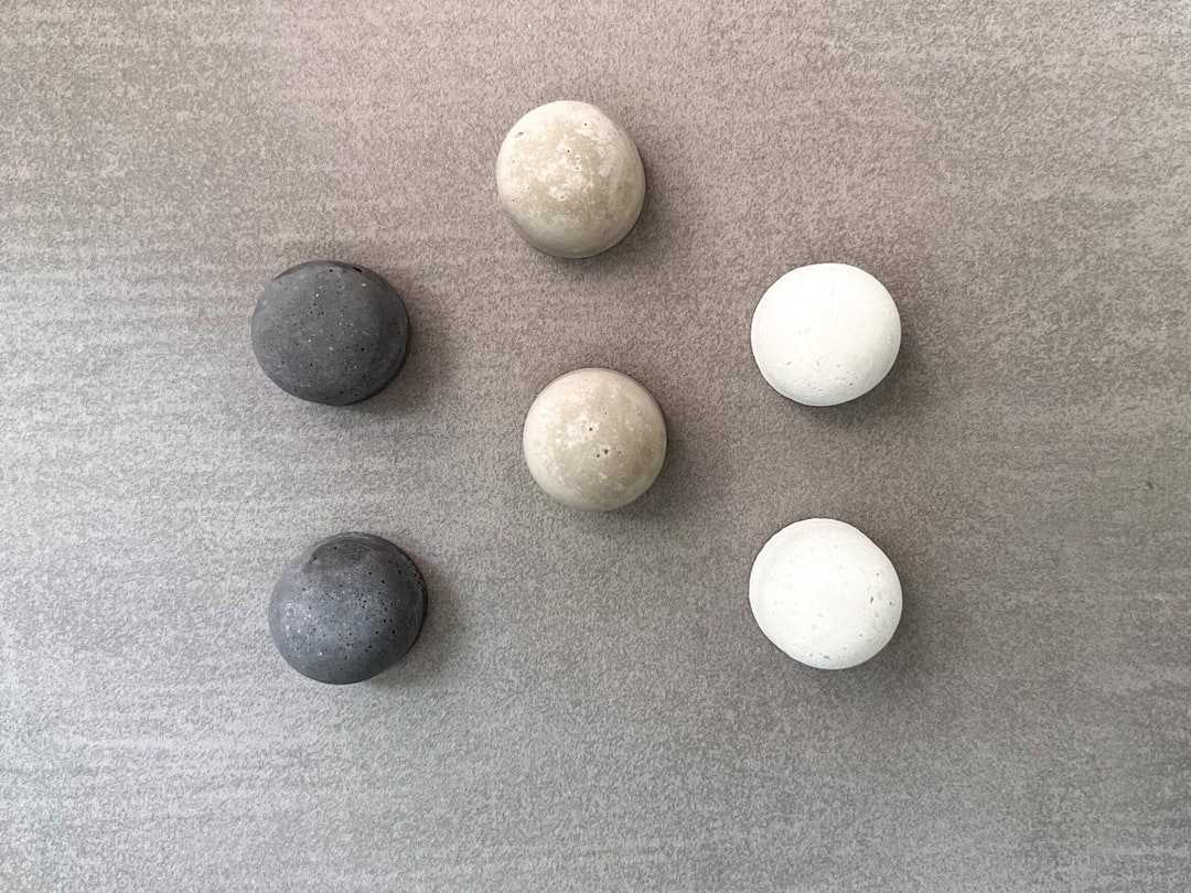Concrete Magnets, Set of 6, Cute Magnets, Magnets for Board, Cement ...