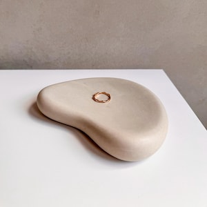 Chunky Pebble Tray, Bean Trinket Tray, Asymmetrical Tray, Oblong Dish ...