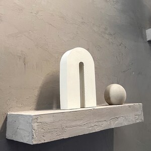 Concrete Sculptural Arch, Standing Arch Decor, Nordic, Decorative Arch ...