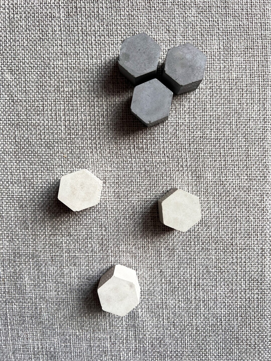Geometric Concrete Push Pins, Minimalist Thumb Tack, Modern Office ...