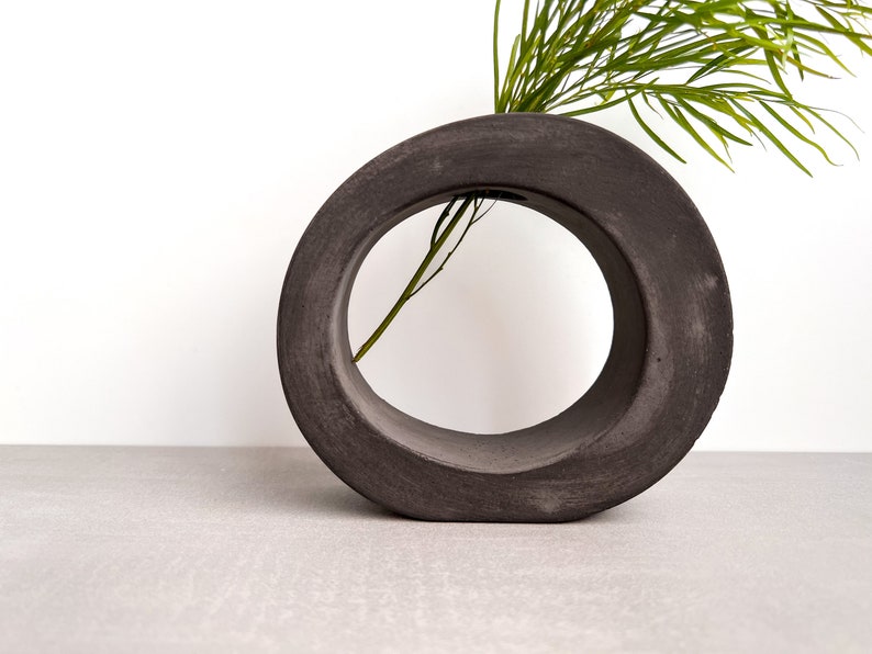 Concrete Bud Vase, Cement Donut Vase, Irregular Test Tube Vase ...