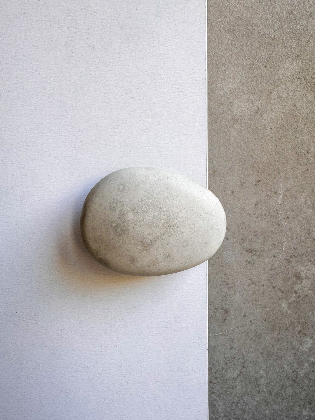 Pebble Concrete Knob, Cobblestone Cement Hook, Hat Hook, Drawer Pull, Decorative Peg, Furniture ...