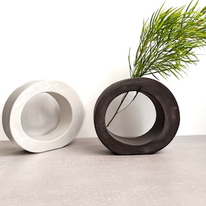 Concrete Bud Vase, Cement Donut Vase, Irregular Test Tube Vase ...