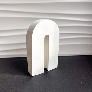 Concrete Sculptural Arch, Standing Arch Decor, Nordic, Decorative Arch ...