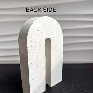 Concrete Sculptural Arch, Standing Arch Decor, Nordic, Decorative Arch ...