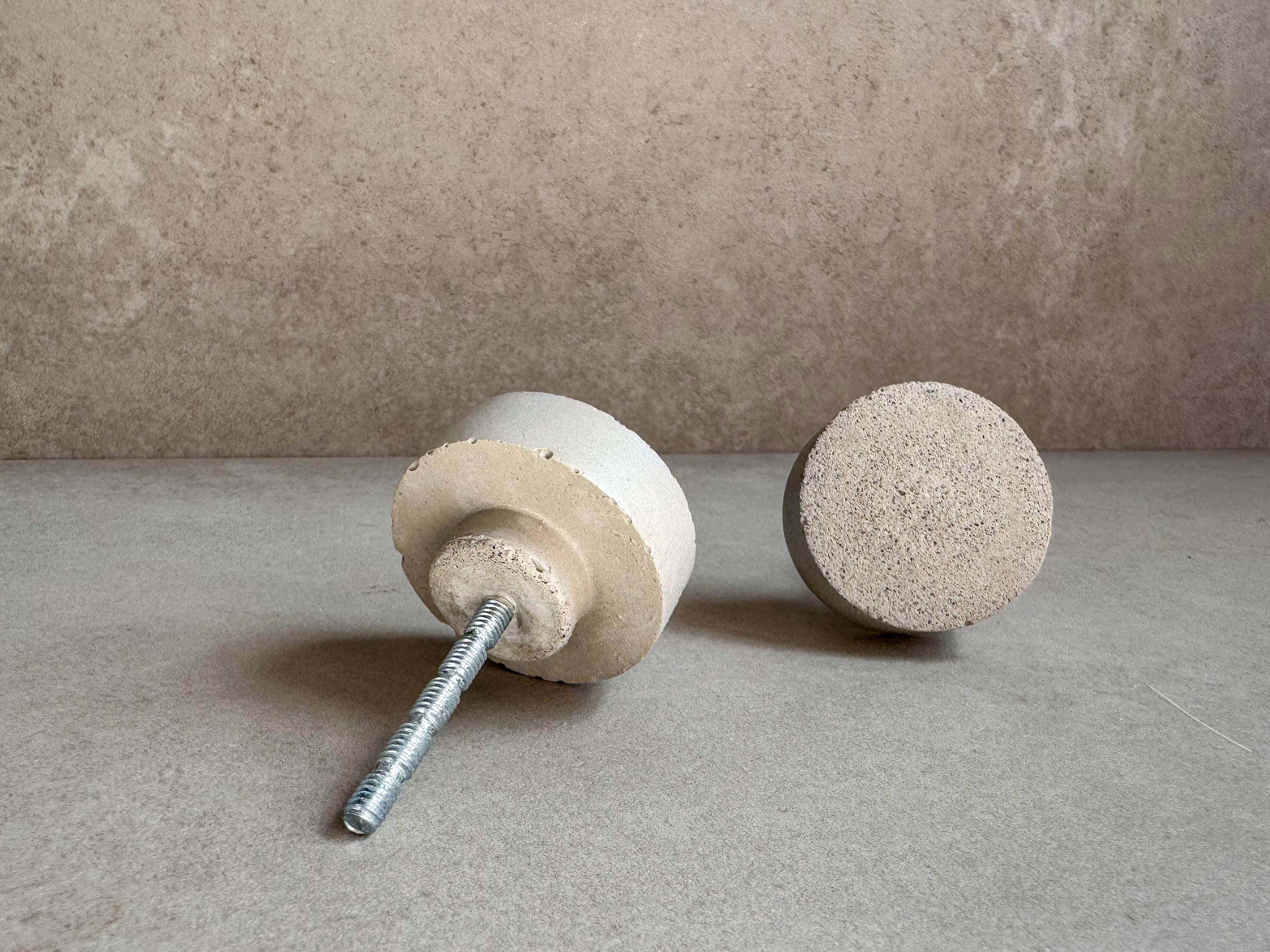 Round Concrete Knob Circular Cement Hook, Hat Hook, Drawer Pull ...