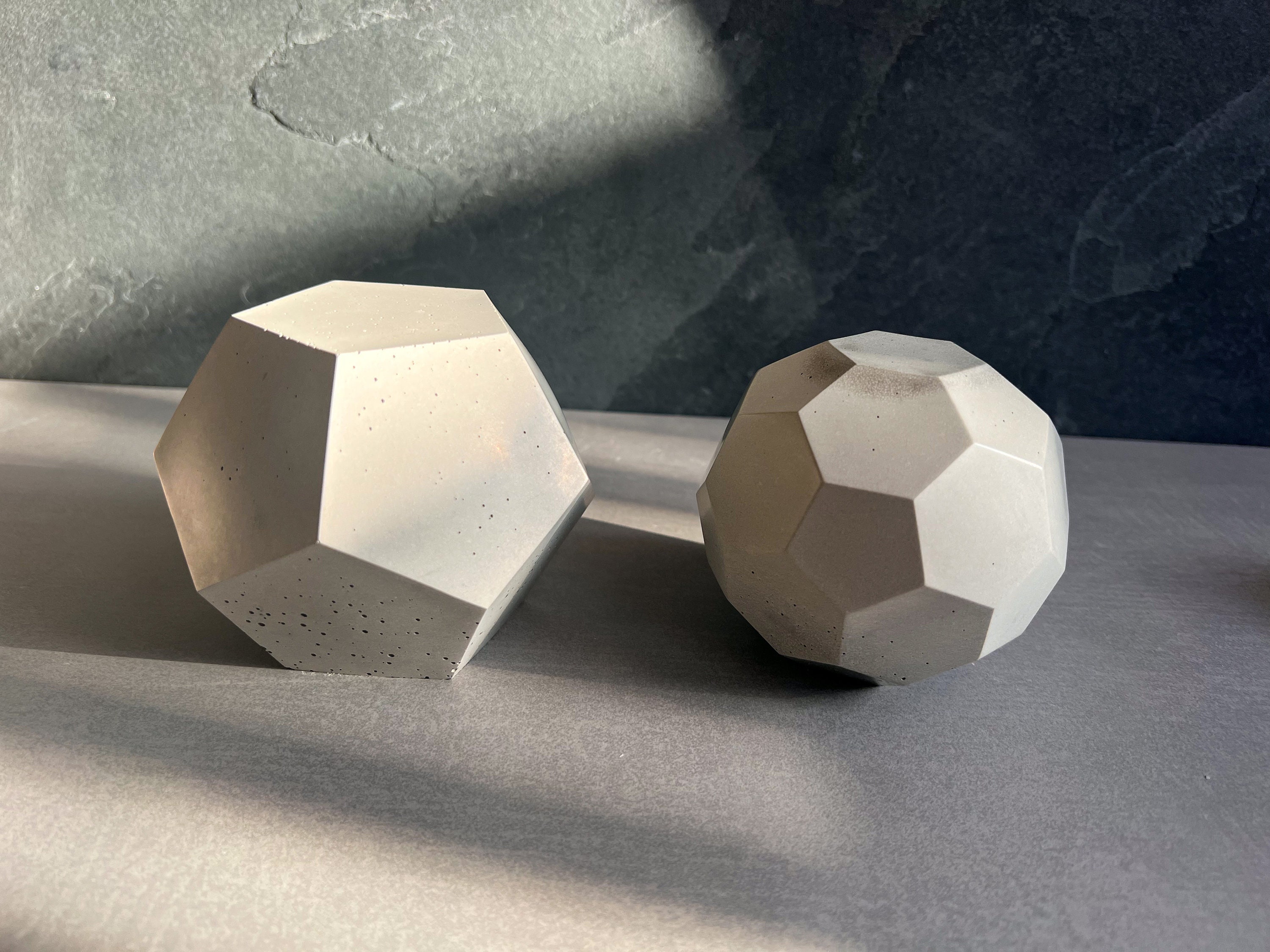 Concrete Sculpture Geometric Decor Cement Decor Modern - Etsy