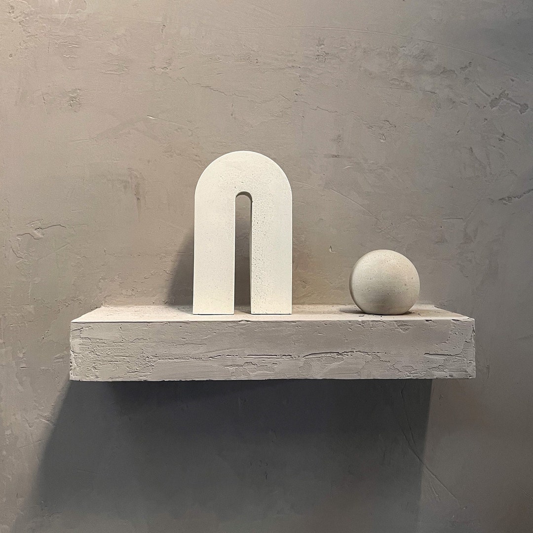 Concrete Sculptural Arch, Standing Arch Decor, Nordic, Decorative Arch ...