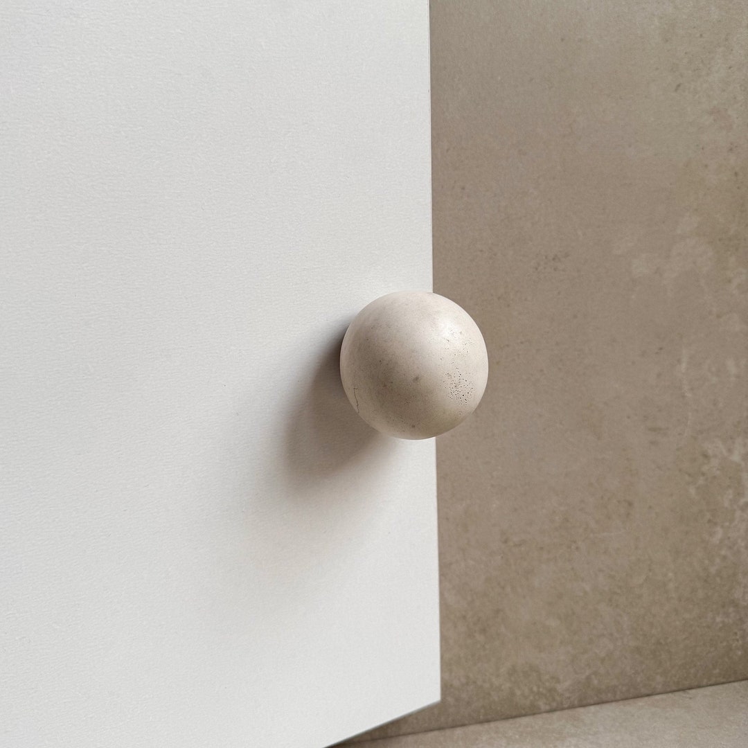 Ball Drawer Pull, Concrete Drawer Knob, Cabinet Handle Hardware ...