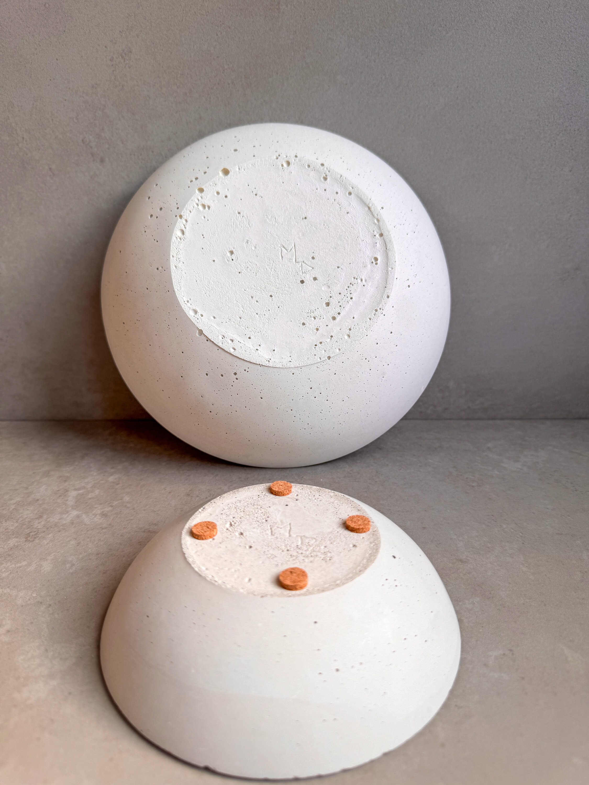 Minimalist Concrete Bowl, Asymmetrical Catch All, Modern Cement Bowl ...