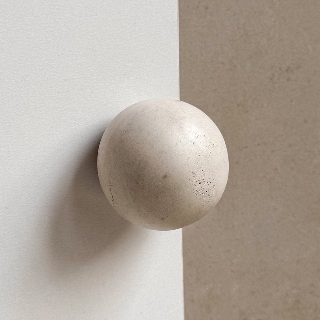 Ball Drawer Pull, Concrete Drawer Knob, Cabinet Handle Hardware ...