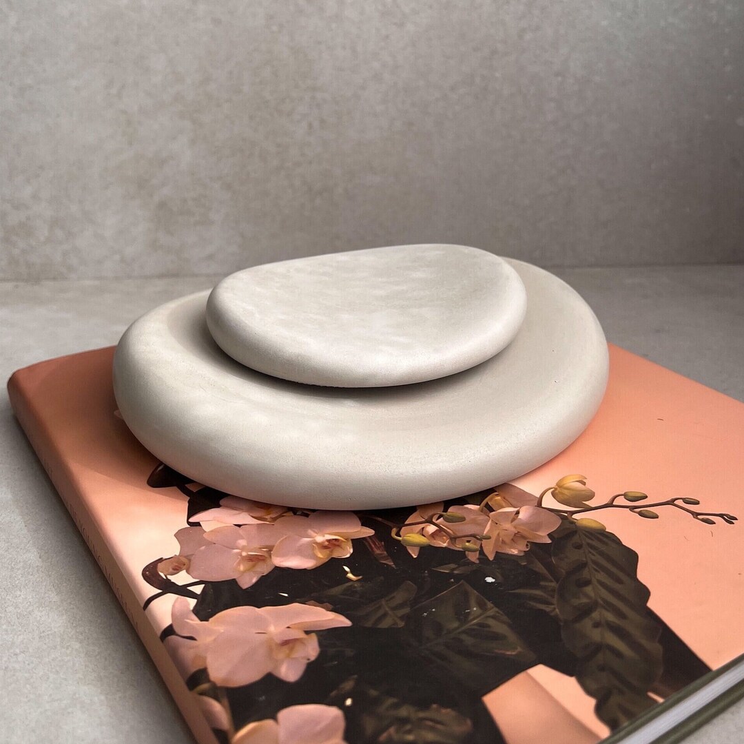 Pebble Tray, Asymmetrical Tray, Oblong Dish, Jewelry Display, Irregular ...