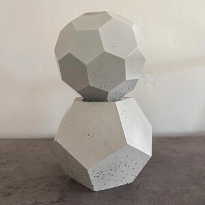 Concrete Sculpture, Geometric Decor, Cement Decor, Modern Decor, Garden ...