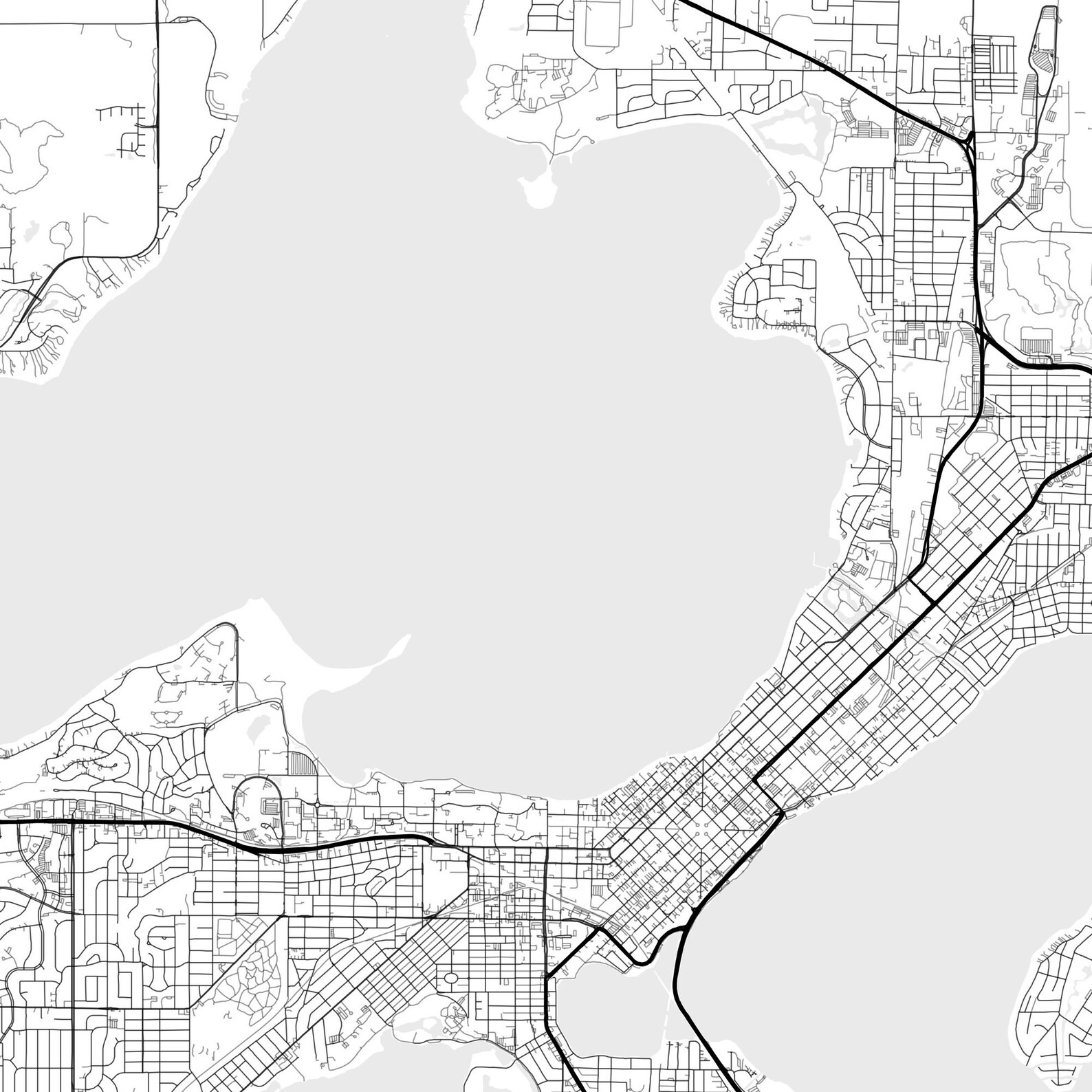 Madison City Map Print, Street Map Poster, Home Decor, Wall Art, Gift ...