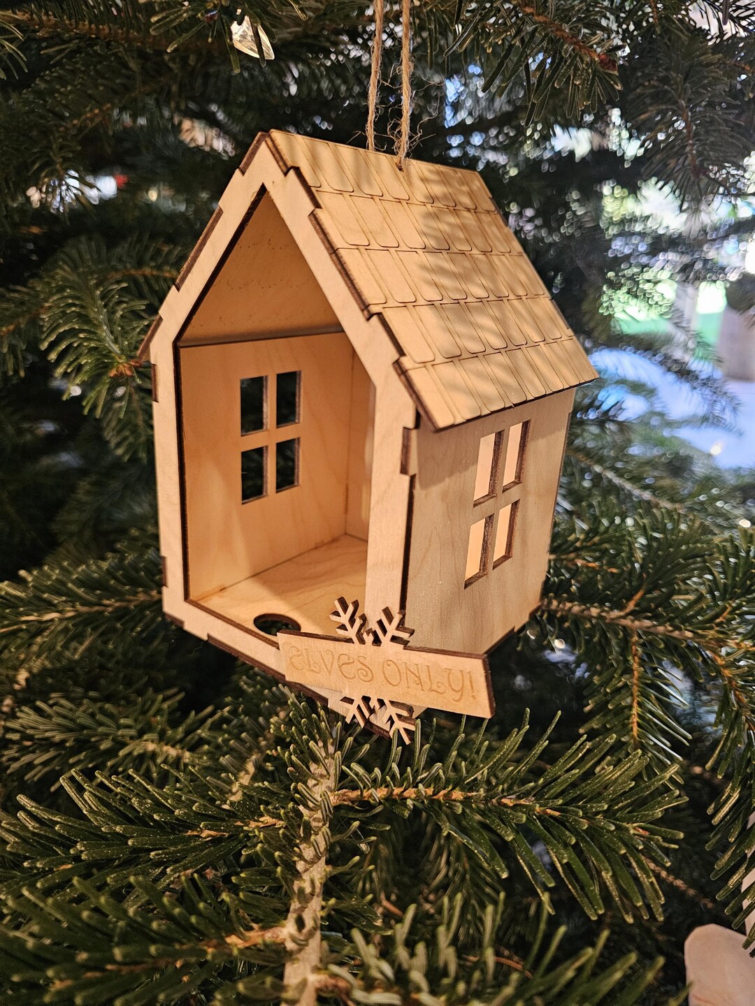 Elf Tree House Kit, Elf Prop, Fun Elf Arrival, Elf Ornament for Tree ...