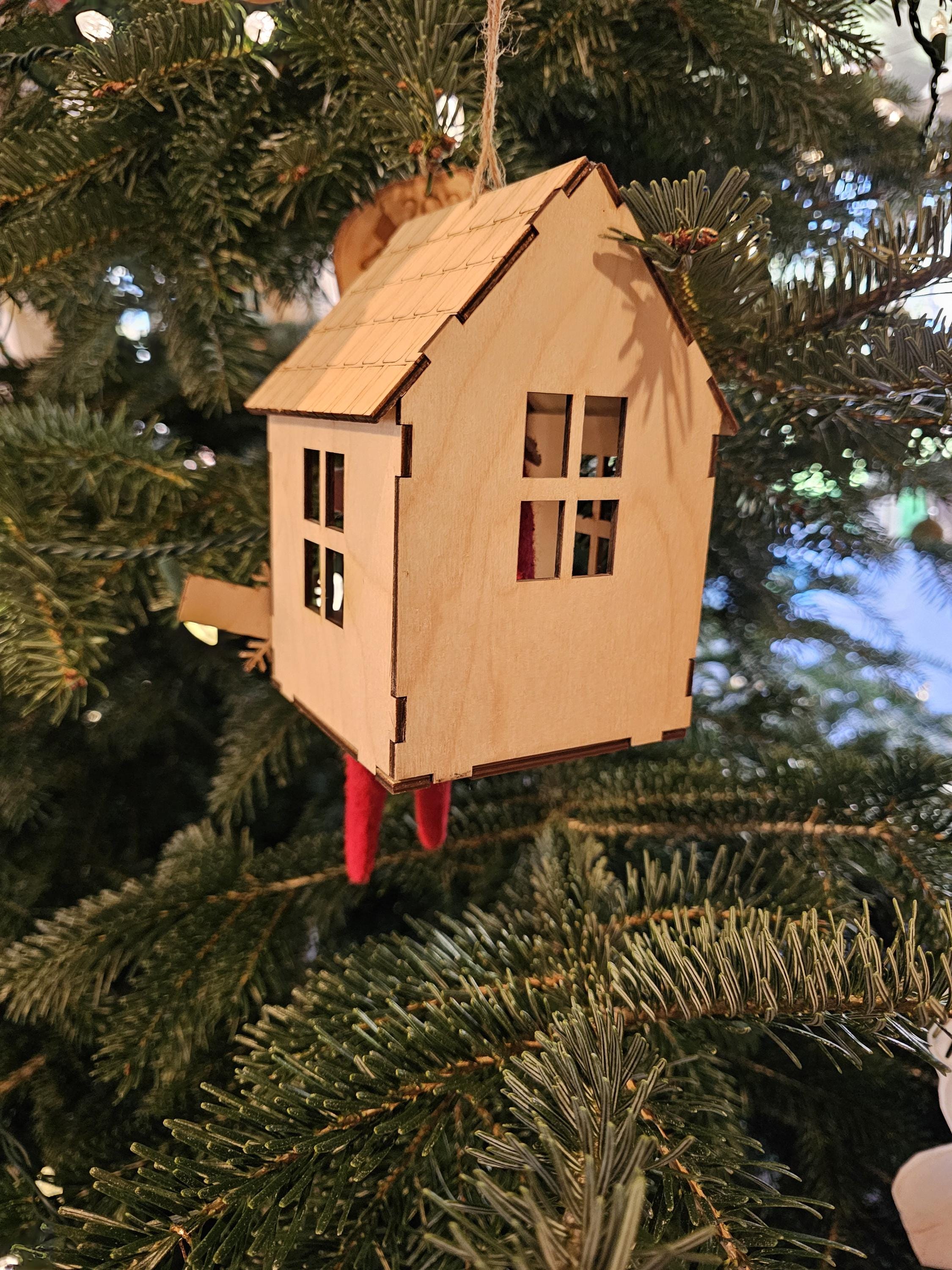 Elf Tree House Kit, Elf Prop, Fun Elf Arrival, Elf Ornament for Tree ...