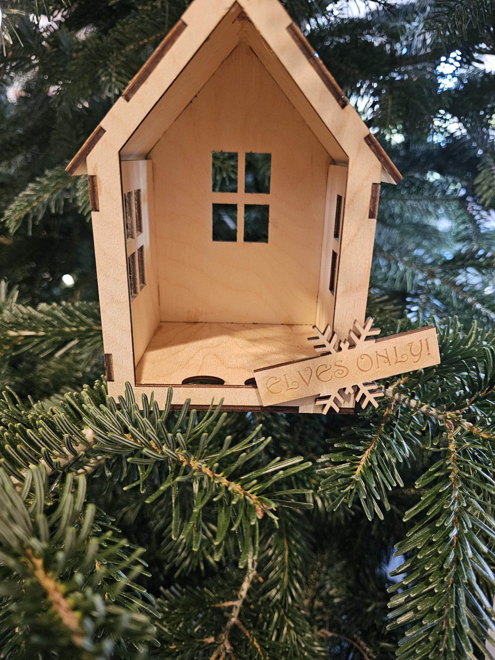 Elf Tree House Kit, Elf Prop, Fun Elf Arrival, Elf Ornament for Tree ...