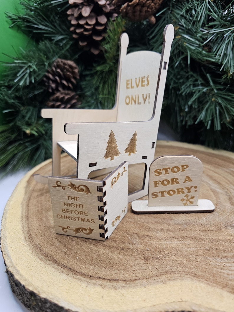 Elf Rocking Chair Kit, Elf Prop, Fun Elf Arrival, Elf, Elf Activity ...