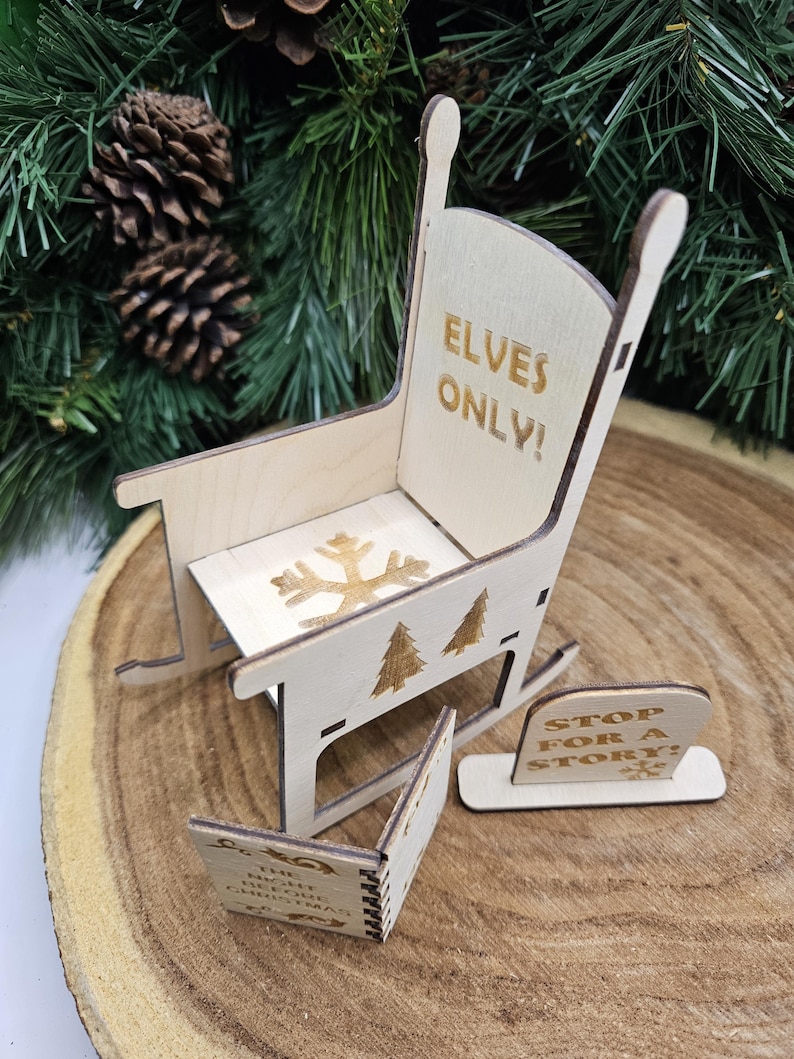 Elf Rocking Chair Kit, Elf Prop, Fun Elf Arrival, Elf, Elf Activity ...