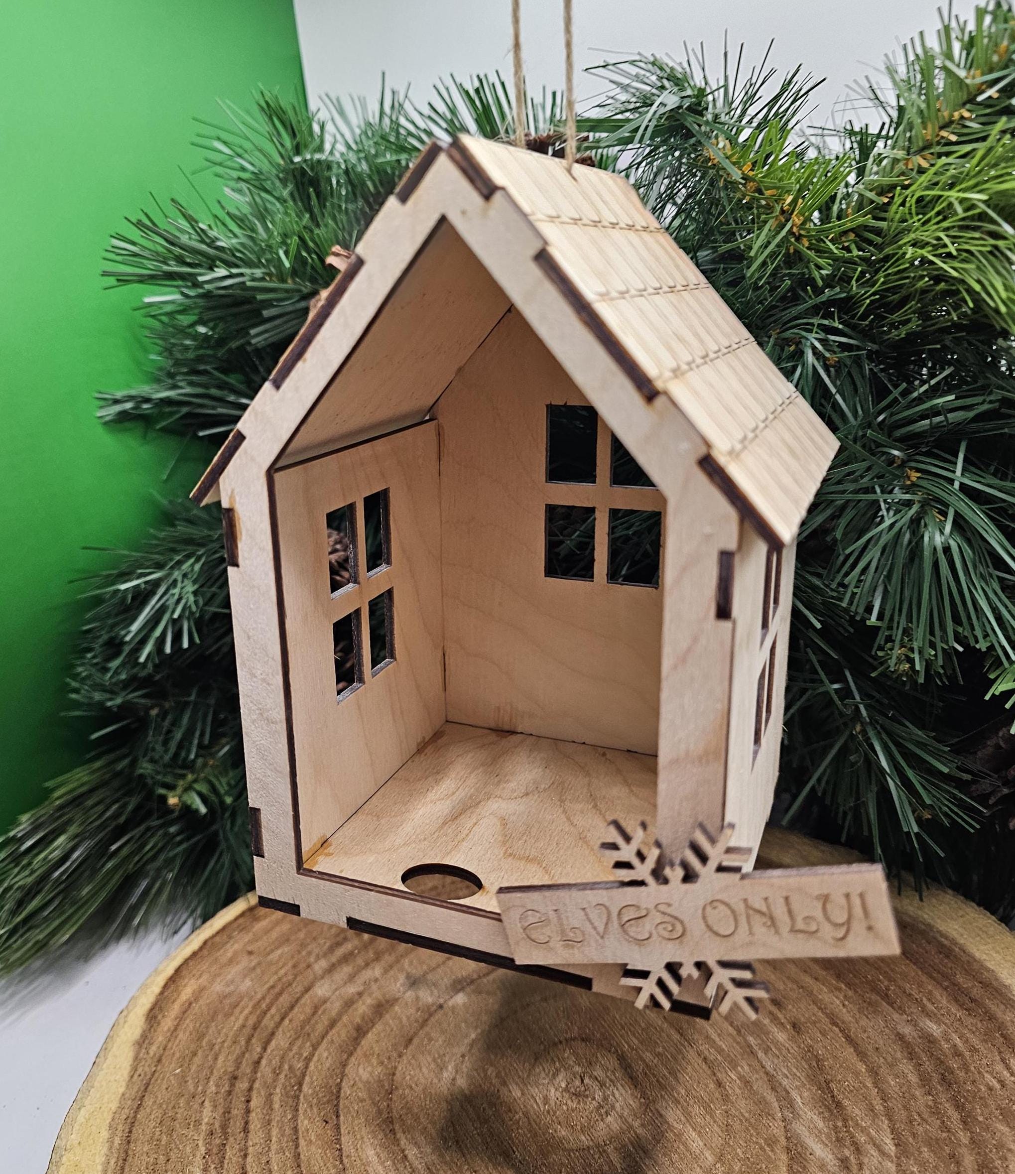 Elf Tree House Kit, Elf Prop, Fun Elf Arrival, Elf Ornament for Tree ...
