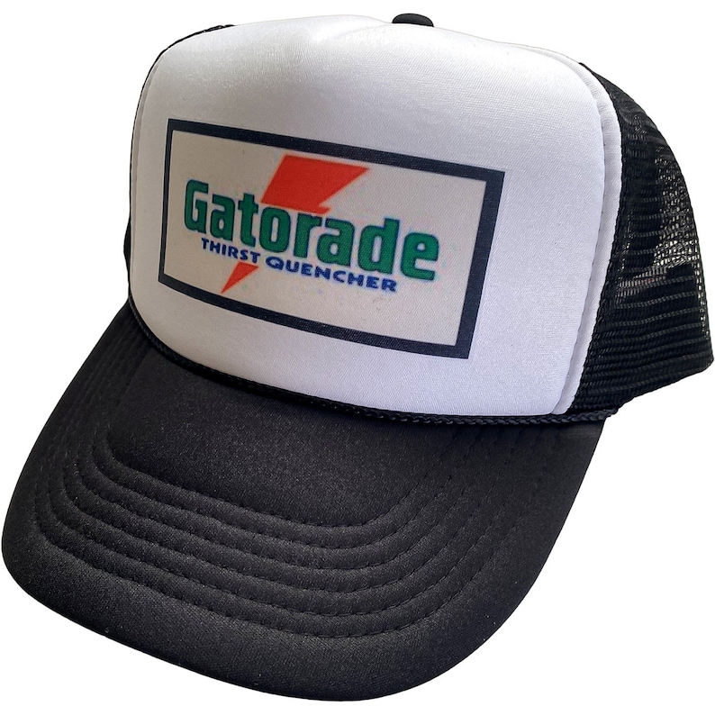 Vintage Gatorade Trucker Hat Mesh Hat Adjustable Snap Back Cap Black - Etsy