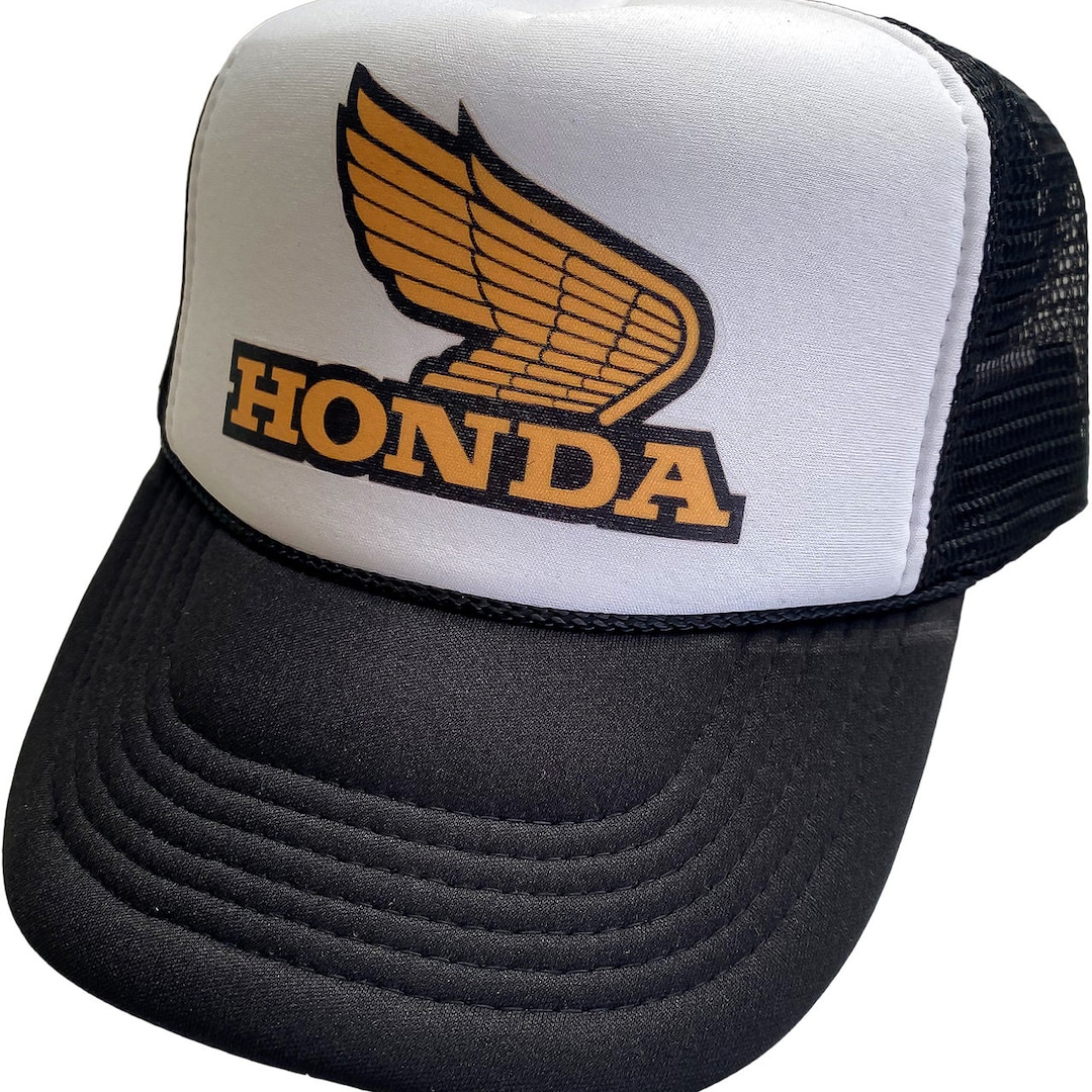 Vintage Honda Motorcycle Logo Trucker Hat Mesh Hat Adjustable Snap Back ...