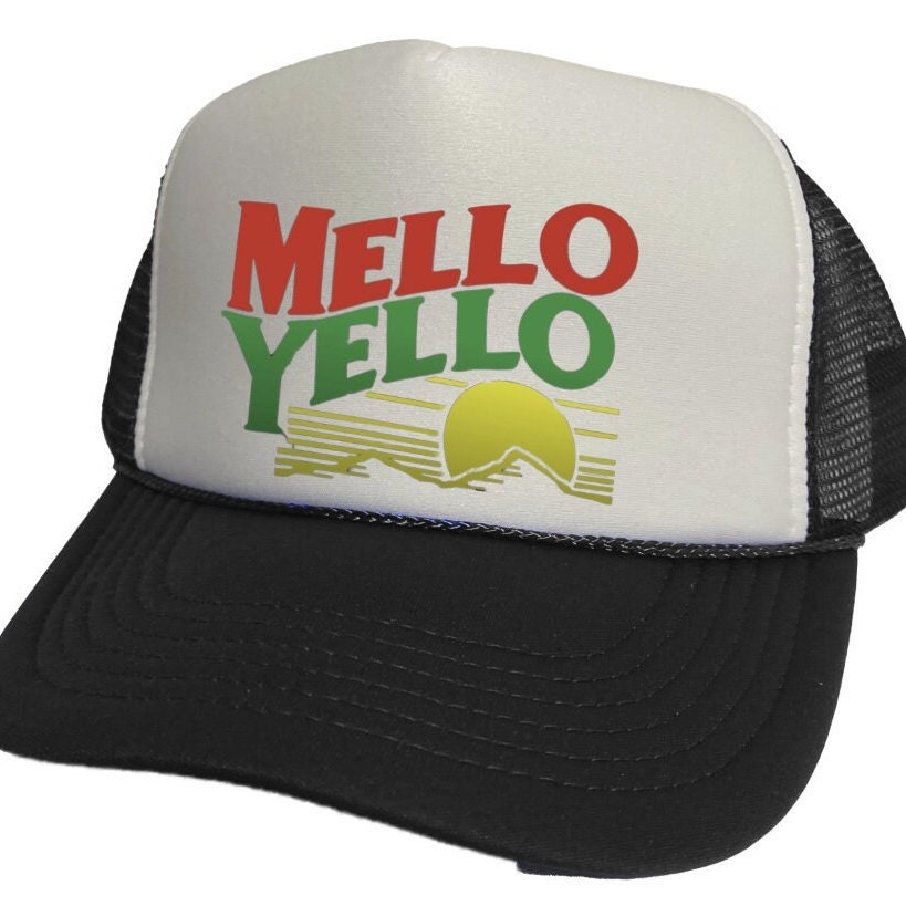 Vintage Nascar Mello Yello Trucker Hat Mesh Hat Adjustable Snap Back ...