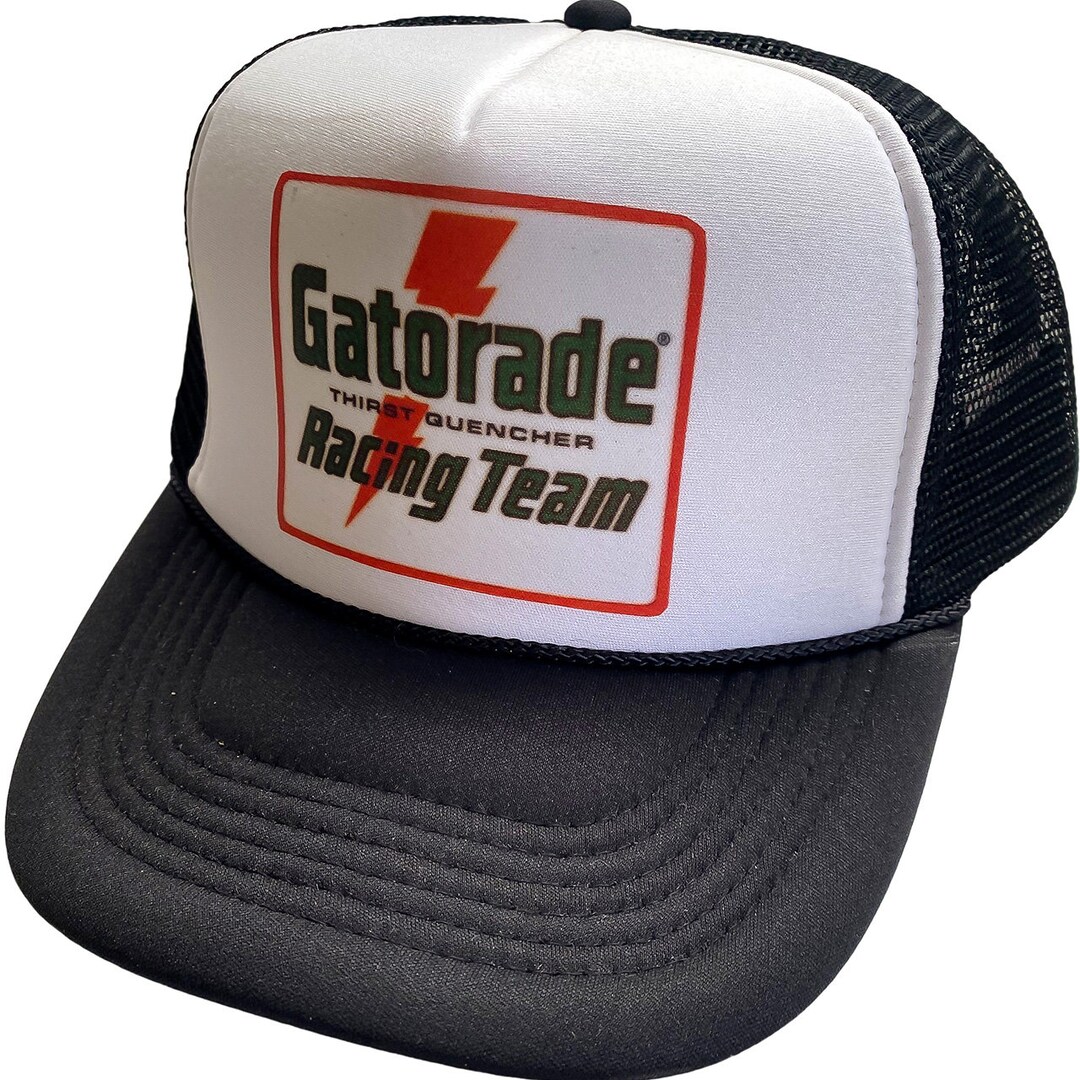 Vintage Gatorade Racing Trucker Hat Mesh Hat Adjustable Snap Back Cap ...