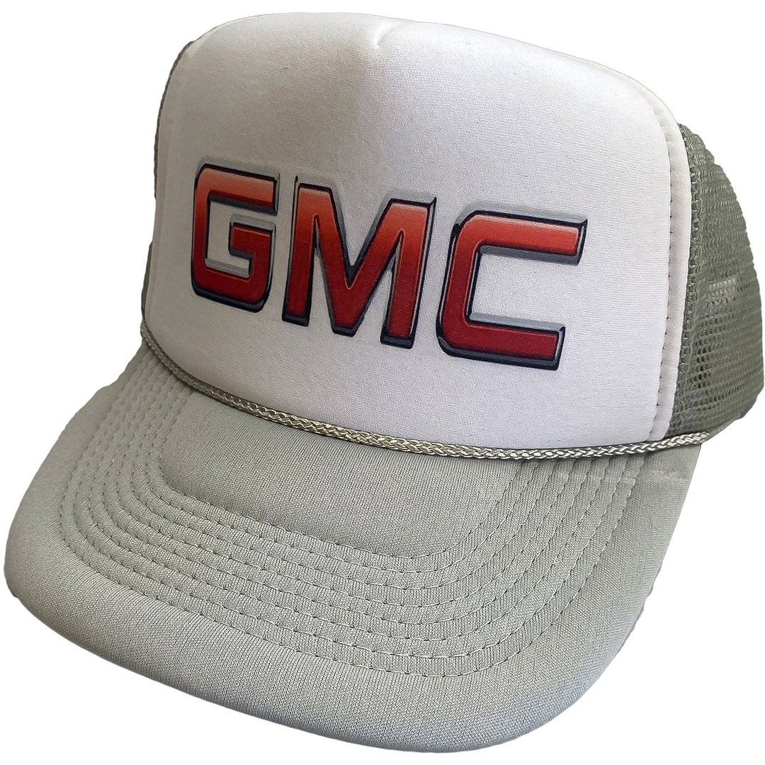 Vintage GMC Trucker Hat Mesh Hat Adjustable Snap Back Cap Gray - Etsy