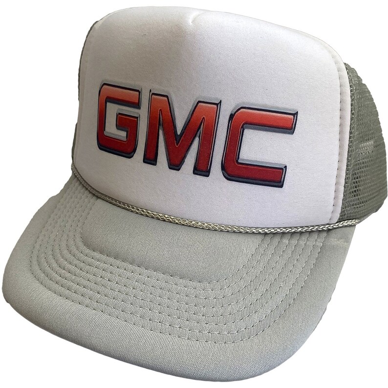 Vintage GMC Trucker Hat Mesh Hat Adjustable Snap Back Cap Gray - Etsy