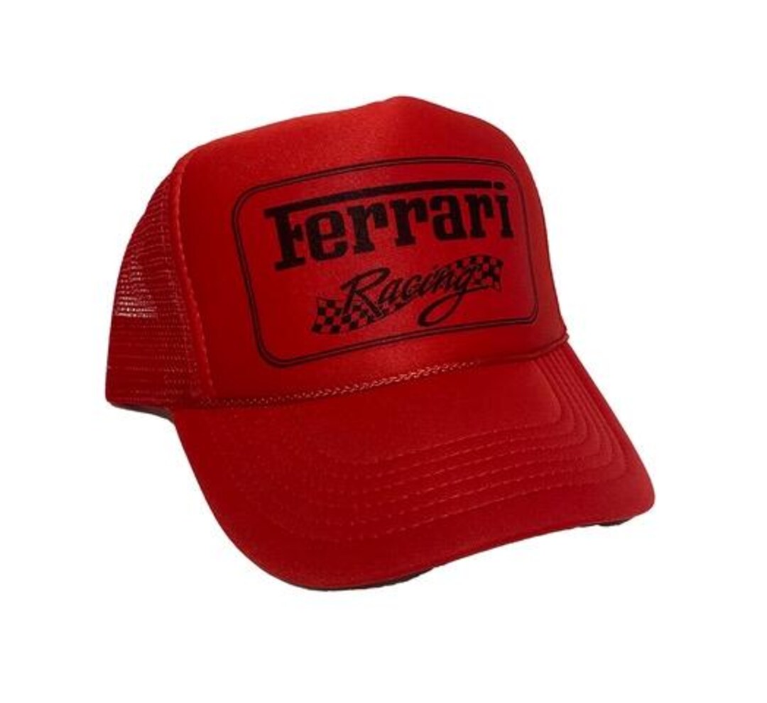Vintage-inspired Ferrari Racing Trucker Hat, Made for Men and Women ...