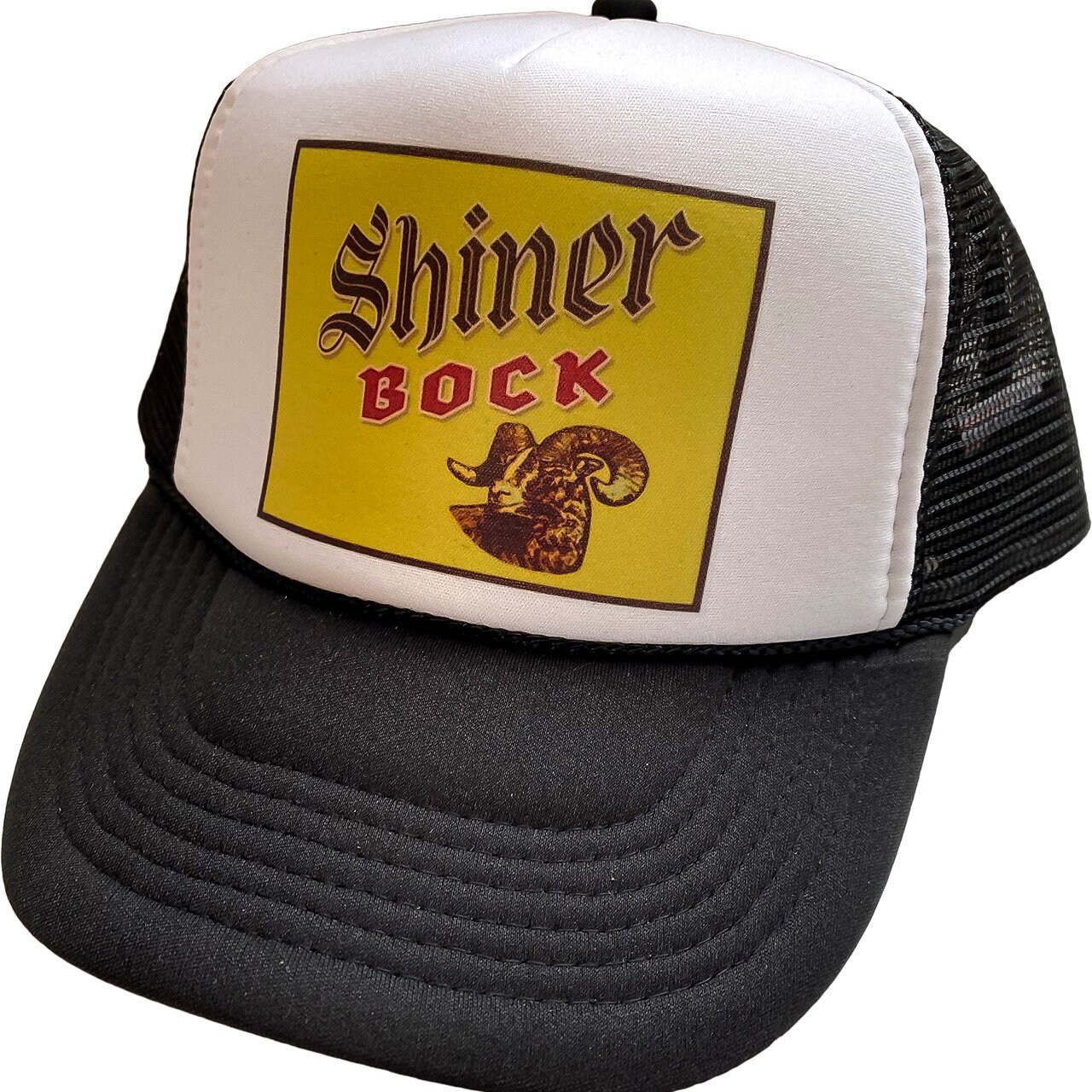 Vintage Shiner Bock Beer Trucker Hat Mesh Hat Adjustable Snap Back Cap ...