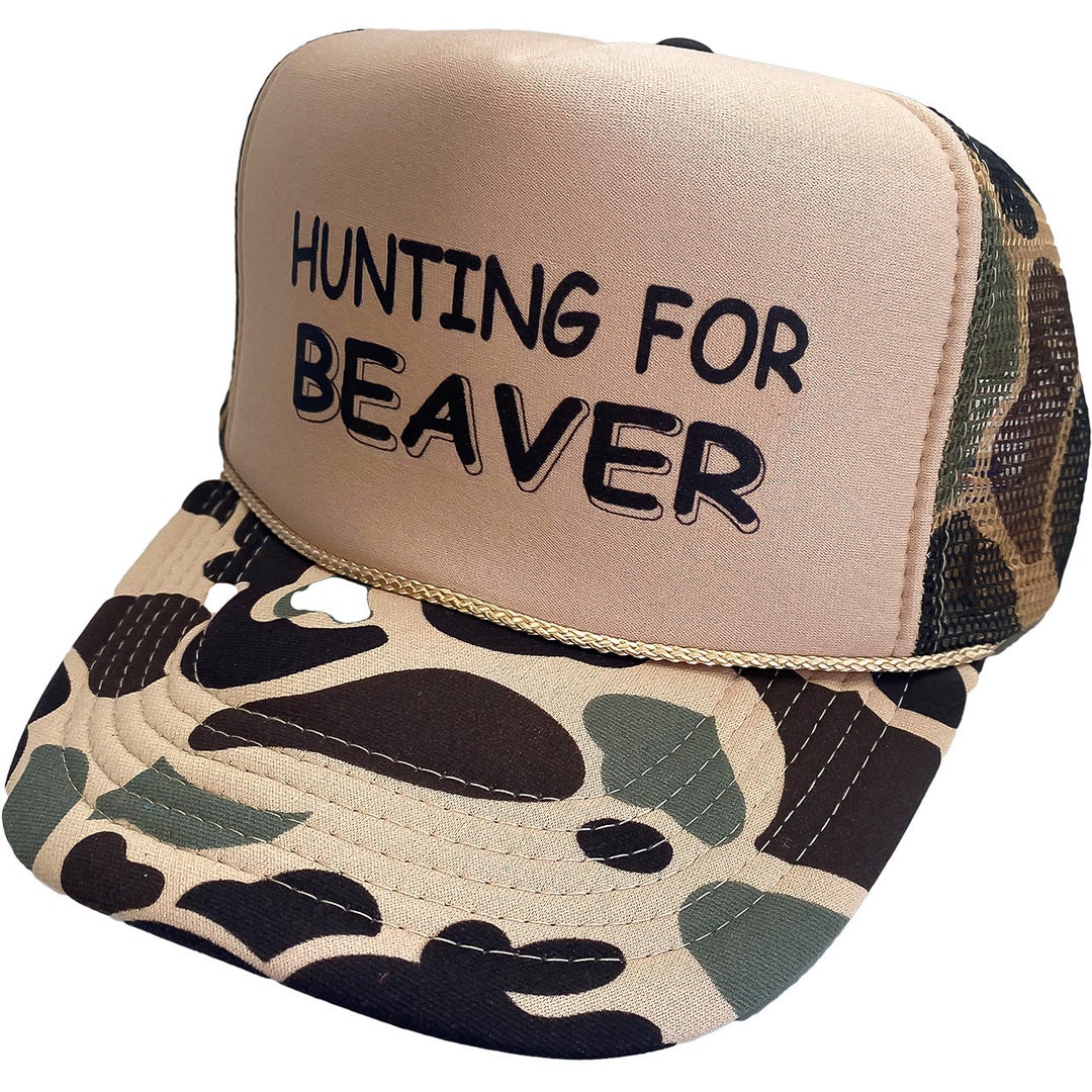 Hunting for Beaver Trucker Hat Mesh Hat Adjustable Snap Back - Etsy UK