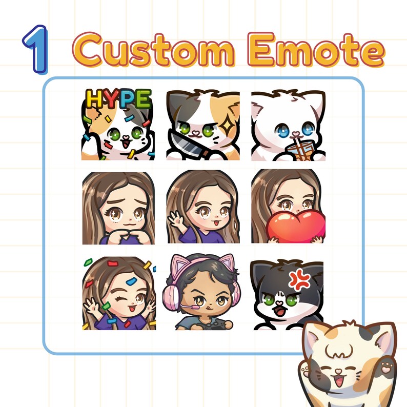 Custom Twitch Discord Youtube Emotes Personalized Twitch Emotes Cute ... Custom Twitch Discord Youtube Emotes Personalized Twitch Emotes Cute ...