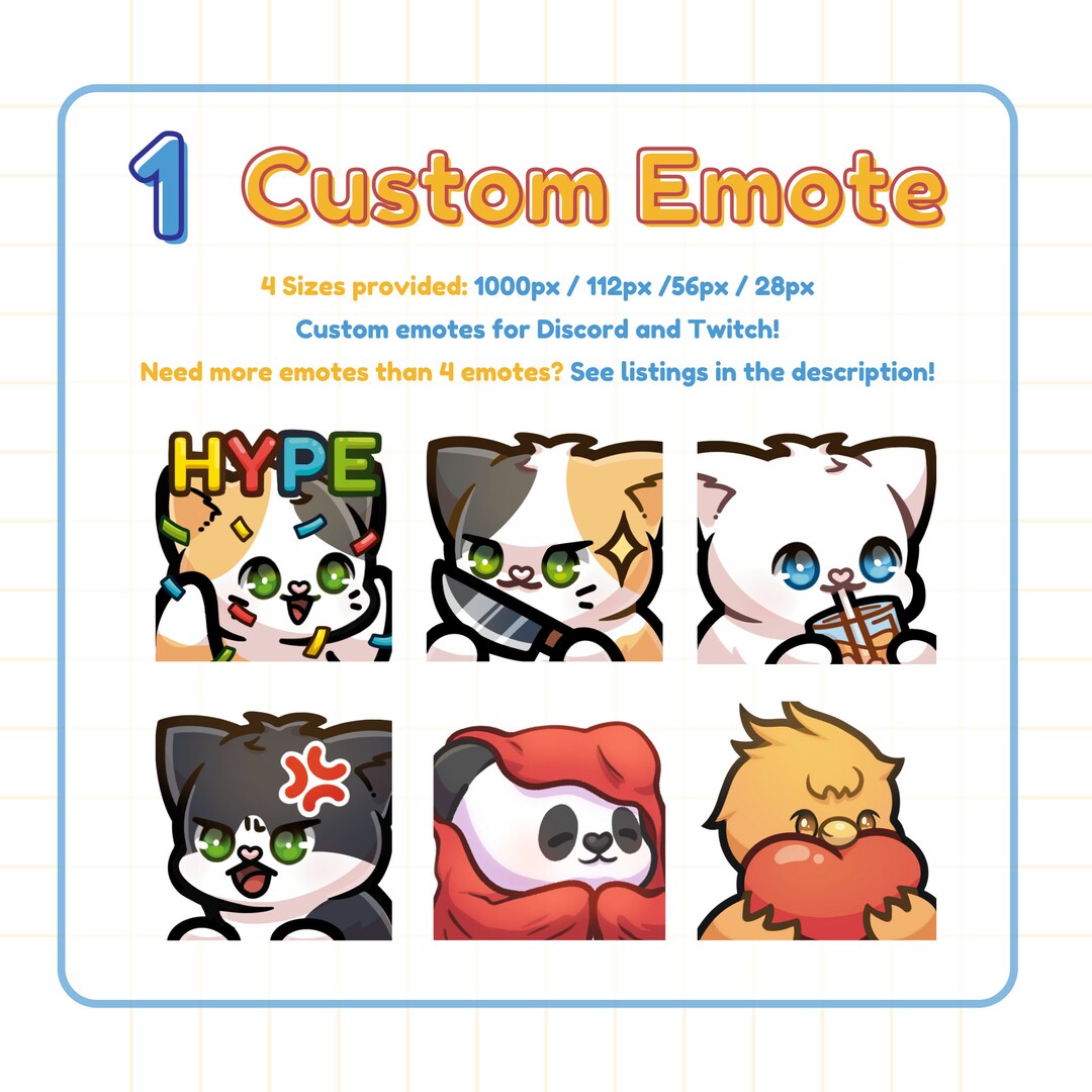 Custom Twitch Discord Youtube Emotes | Personalized Twitch Emotes ...