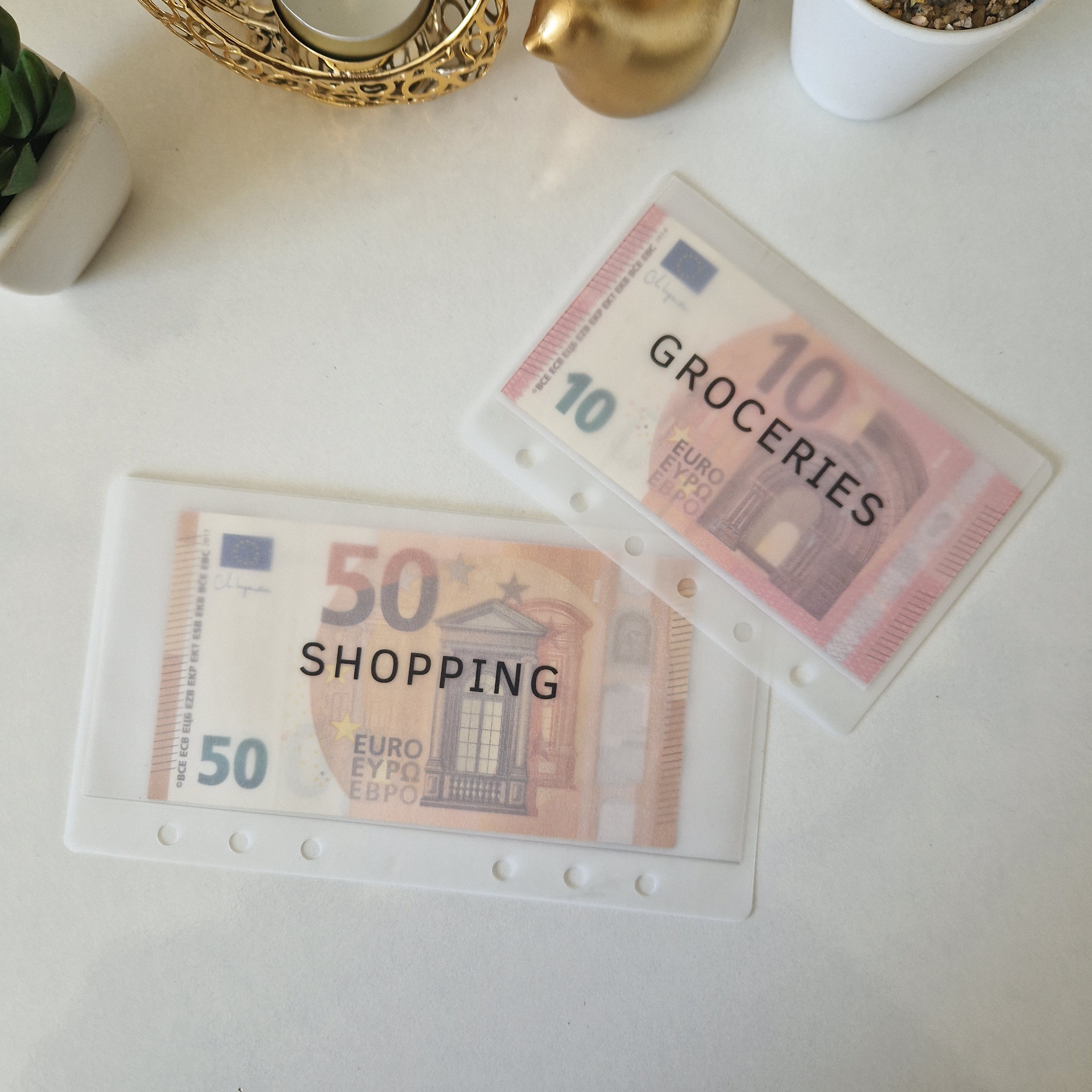A6 Matte Vellum Cash Envelopes, Cash Envelopes, A6 Matte Laminated Cash ...