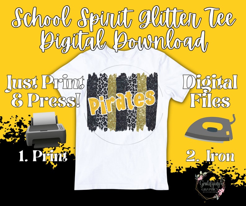 Pirates School Spirit Mascot Printable T Shirt Design, Sublimation ...