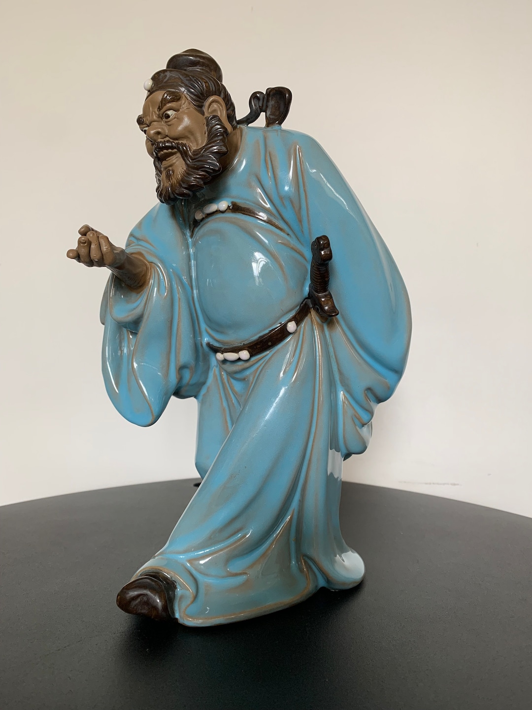 30cm Zhong Kui Fighting Evil Figurine. Chinese Folk Fengshui Auspicious ...