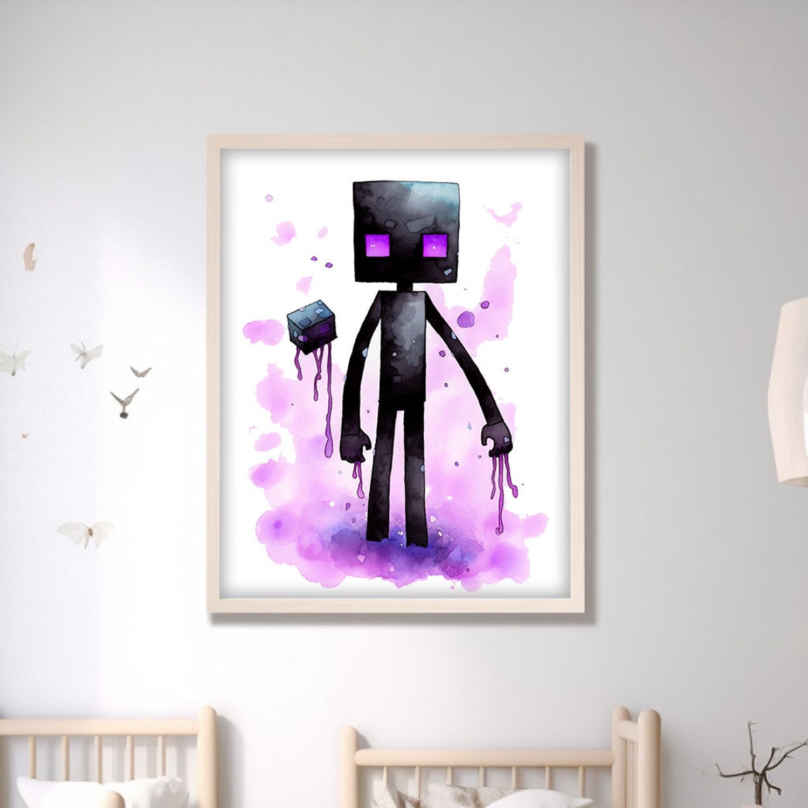 Minecraft Poster Set Minecraft Wall Art Nursery Decor - Etsy Canada