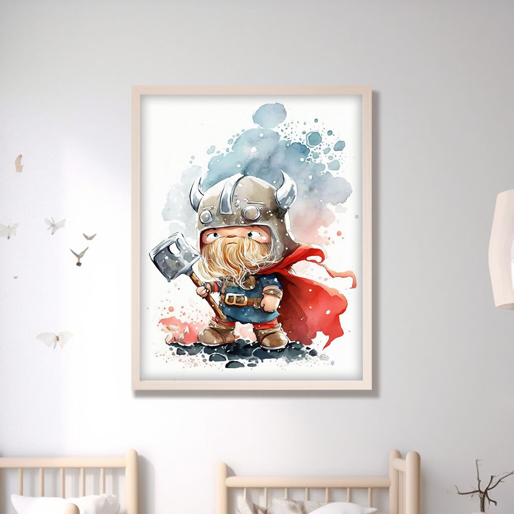 6 Superhero Watercolor Posters, Print File, High Quality, Superhero ...