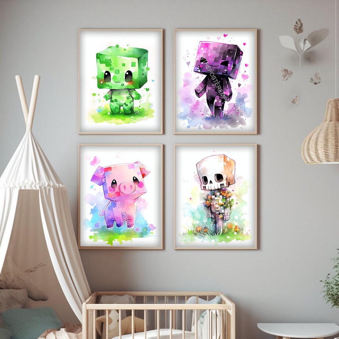 Minecraft Posters for Kids Printable Files Digital Poster - Etsy UK