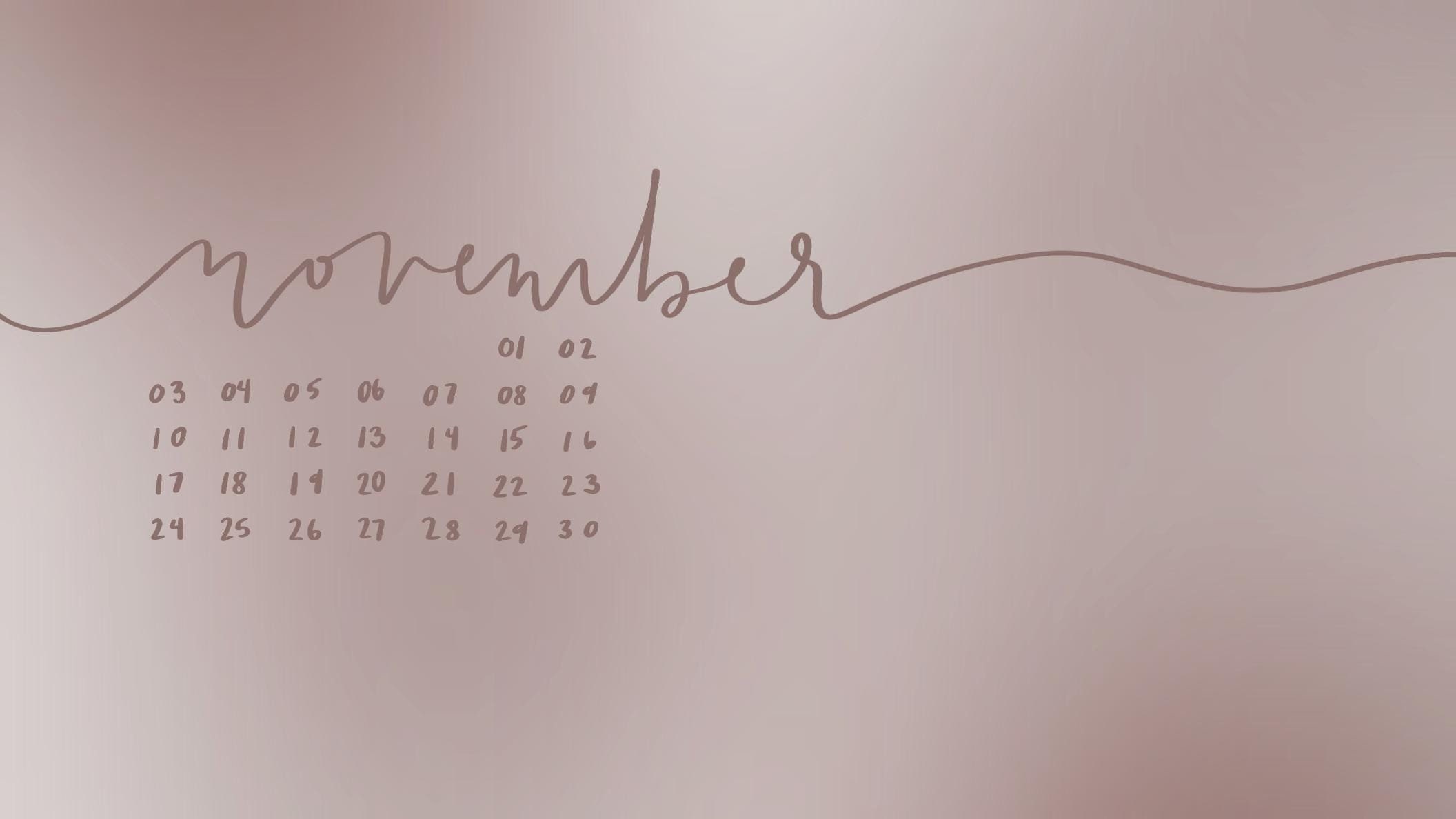 November Computer Wallpaper - Etsy