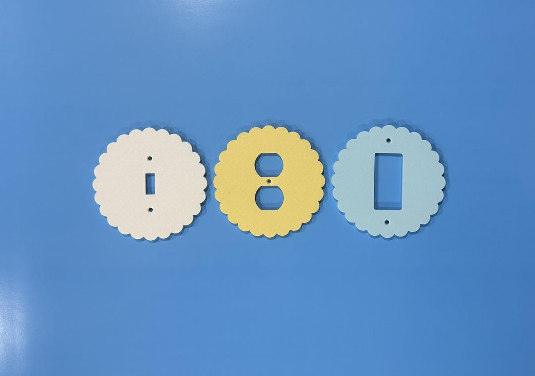 Scalloped Circular Light Switch Cover | Multiple Configurations ...