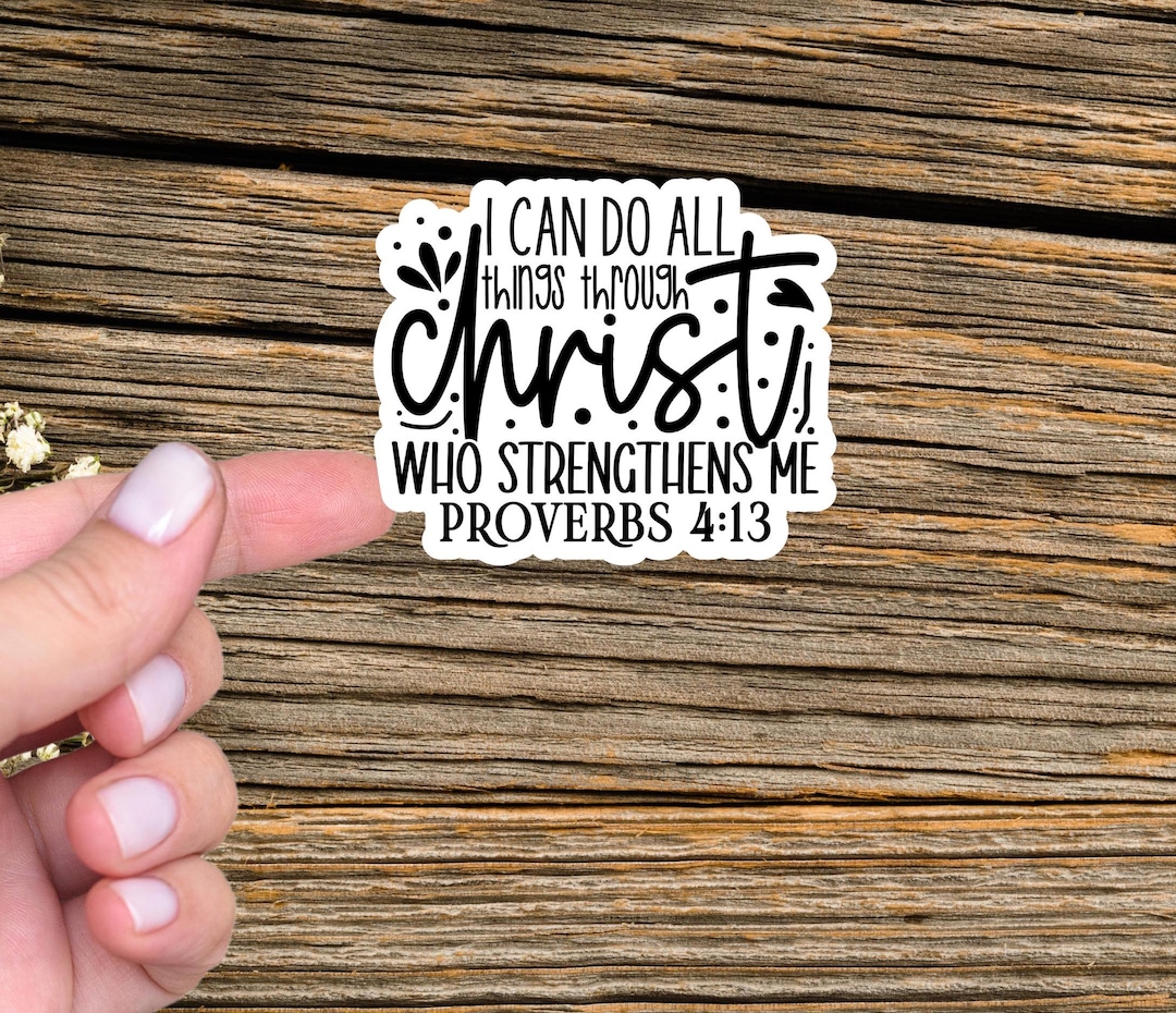 Bible Verse Prayer Sticker Positive Affirmation Journal Planner Vinyl ...