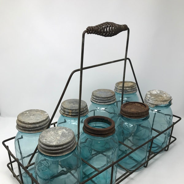 Blue Ball Jars - Etsy