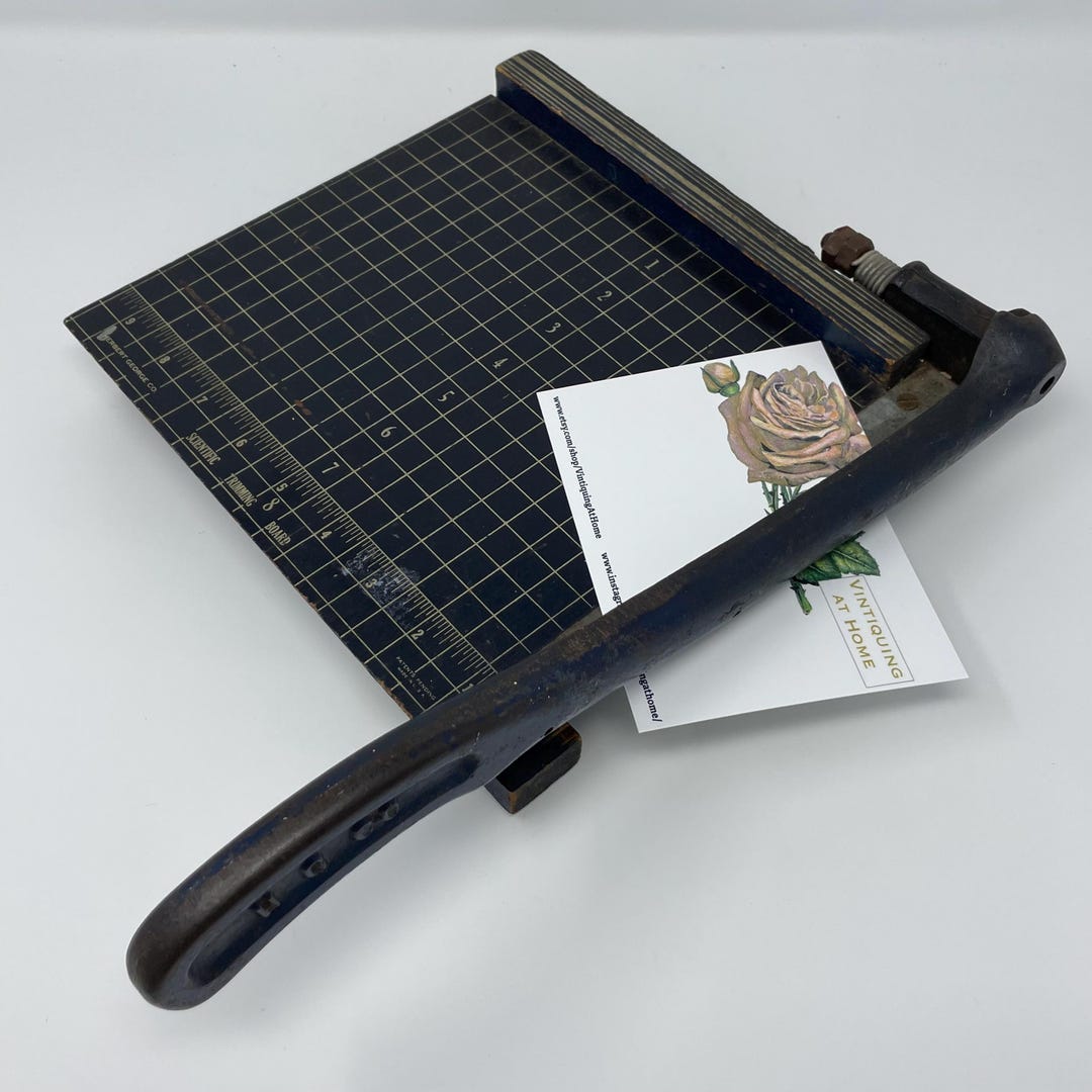 Vintage Paper Cutter by Herbert George Company, Vintage Paper Cutter ...